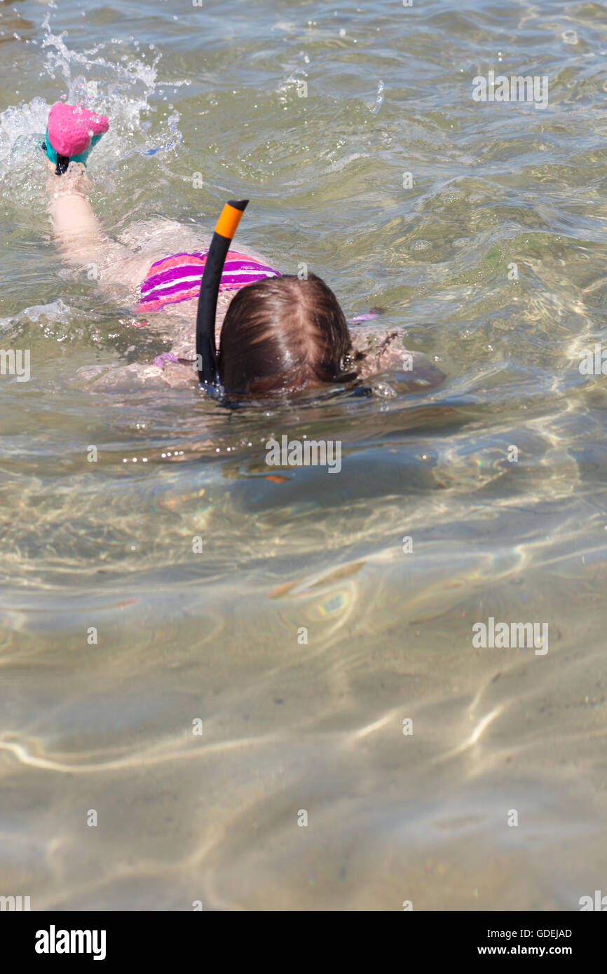 Girl snorkeling hi-res stock photography and images - Alamy