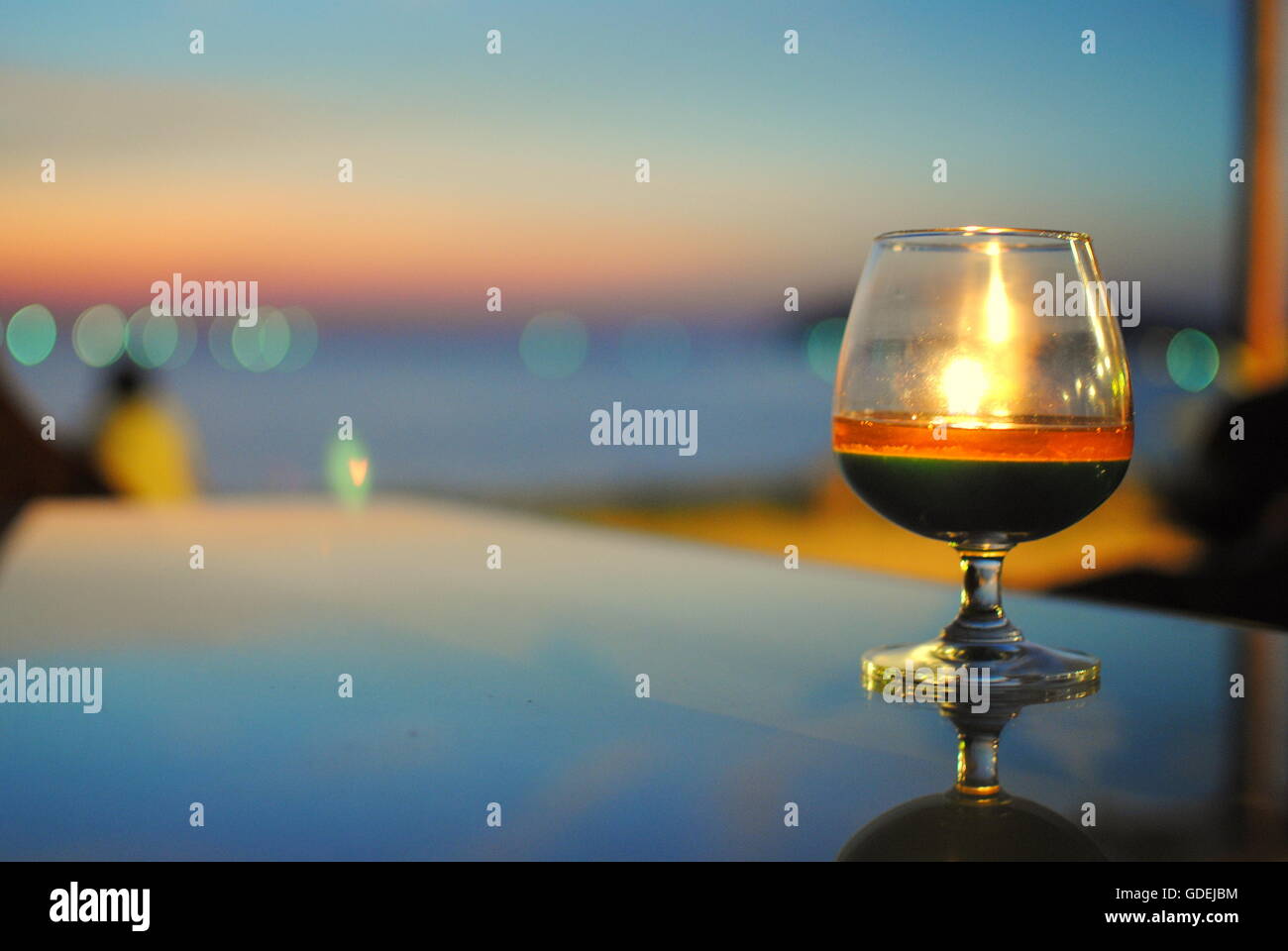 Cocktail on table Stock Photo - Alamy