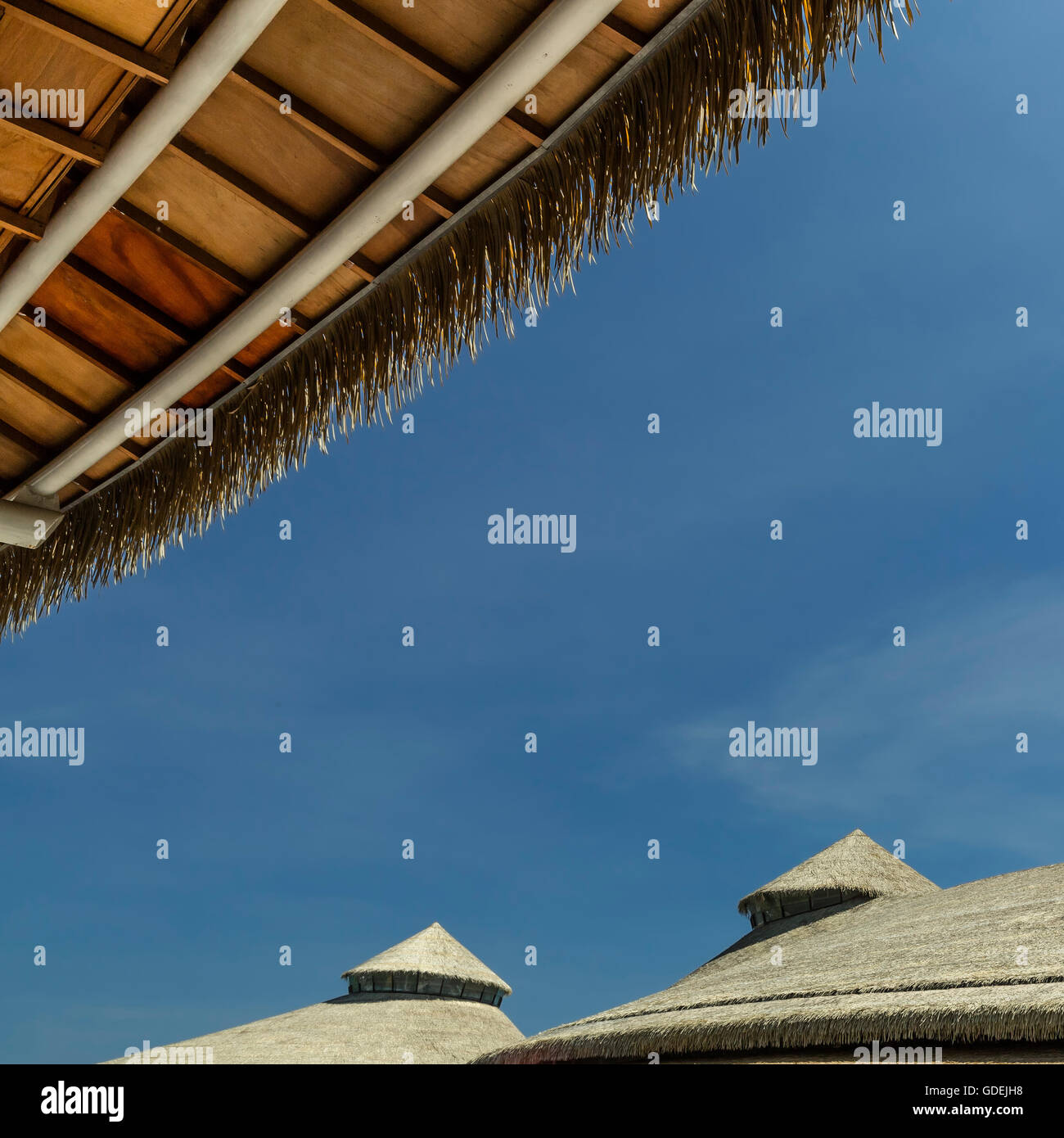 Traditional rooftops, bali, indonesia Stock Photo - Alamy