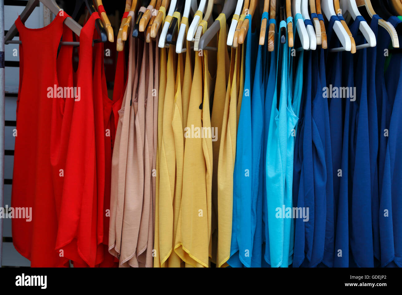 Multi colored clothing hi-res stock photography and images - Alamy