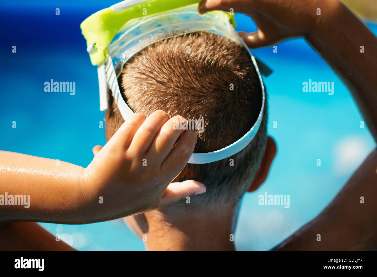 Children diving close up hi-res stock photography and images - Alamy
