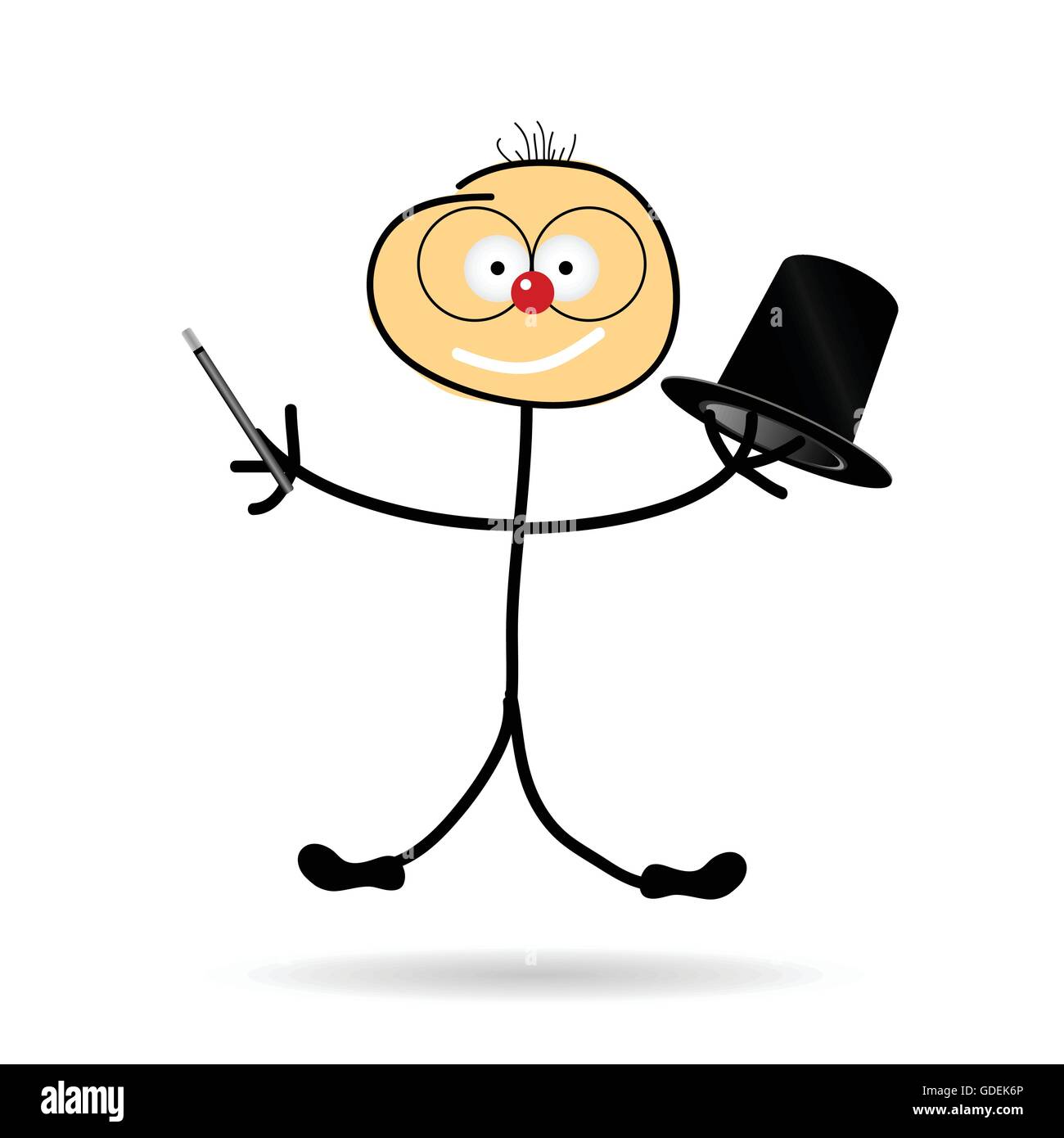 stickman cartoon vector illustration Stock Vector Image & Art - Alamy
