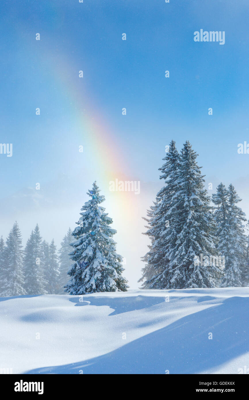Rainbow snow hi-res stock photography and images - Alamy