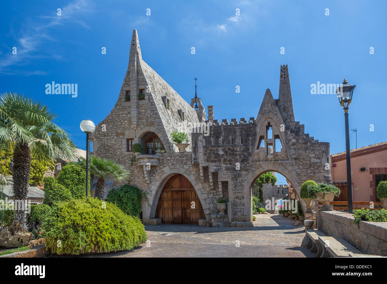 Spain,Catalonia,Garraf City,Guell Wine Cellar (Gaudi Stock Photo - Alamy