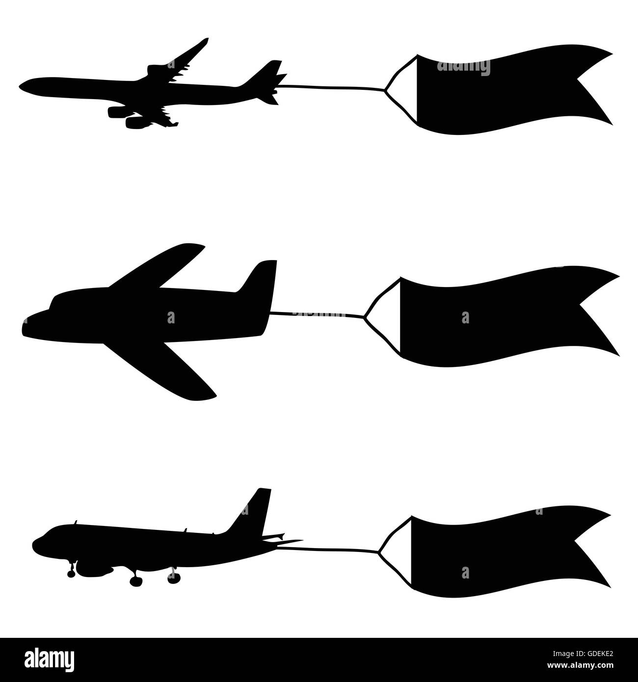 airplane with flags vector illustration Stock Vector Image & Art - Alamy