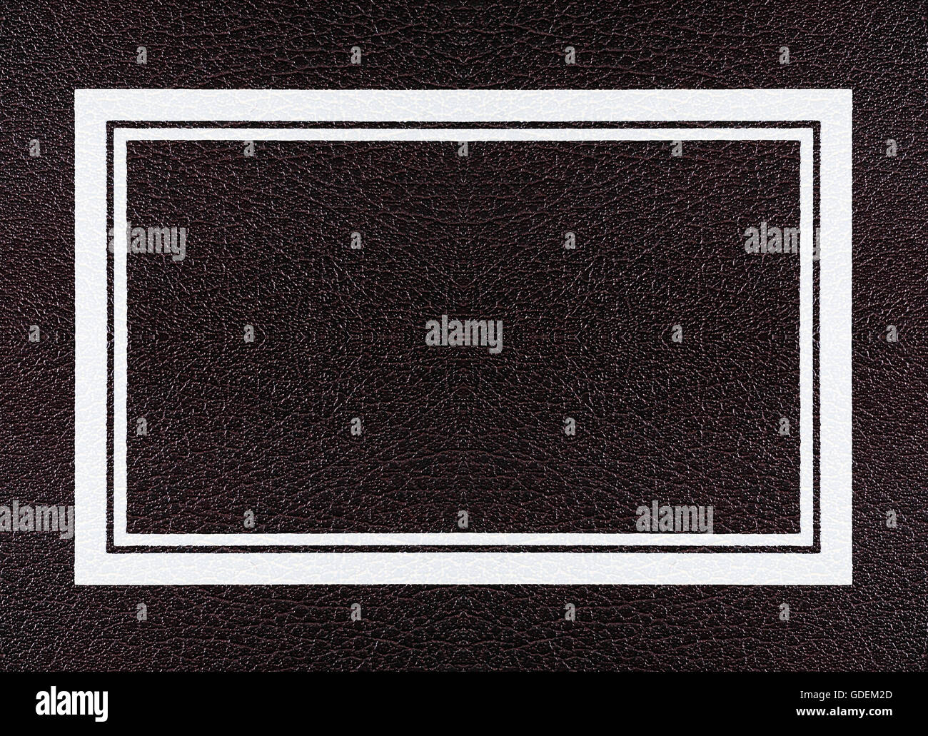 Dark leather texture with frame Stock Photo - Alamy