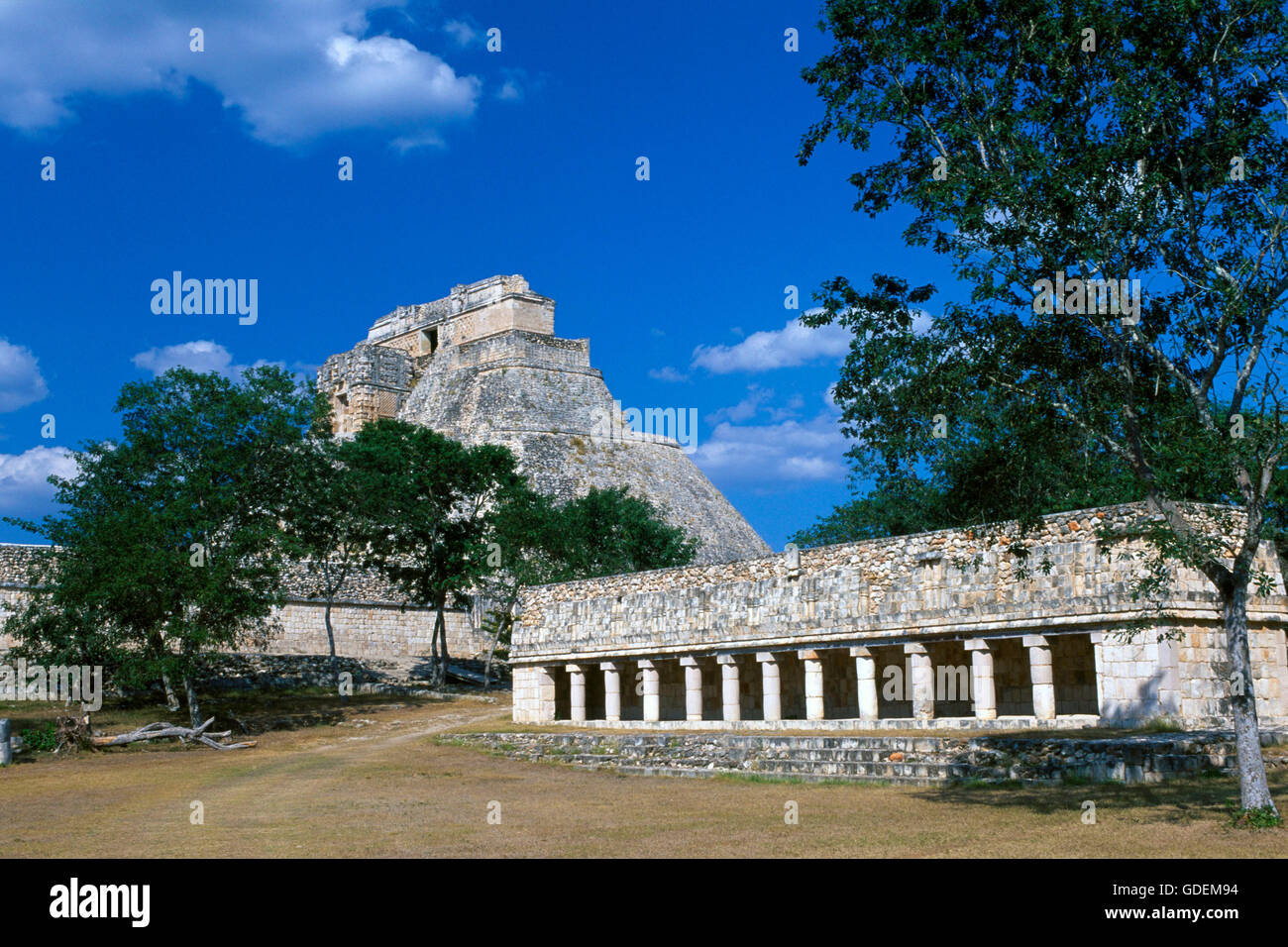 Mayan Temple, Uxmal, Yucatan, Mexico Stock Photo - Alamy