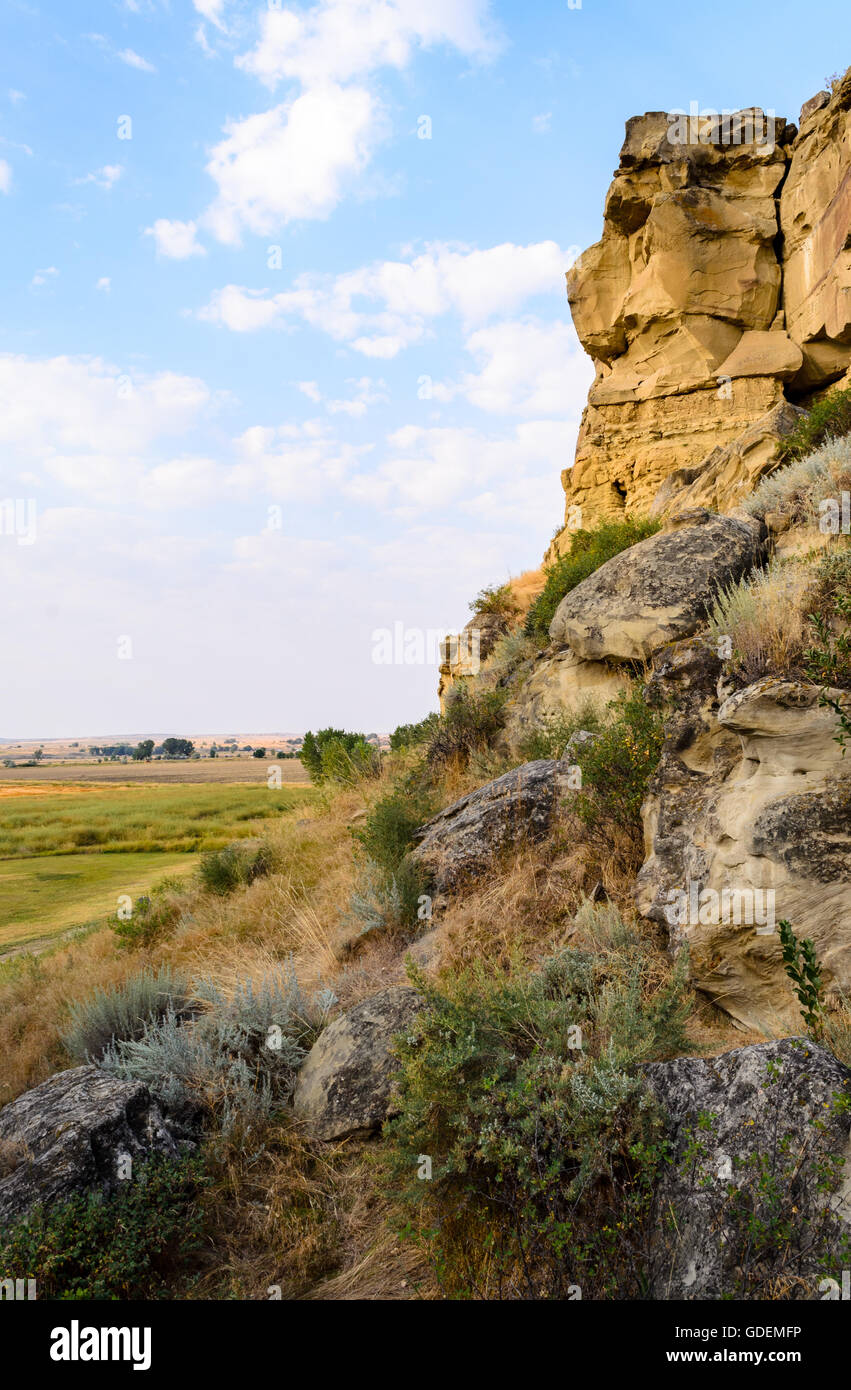 Pompeys Pillar National Monument Stock Photo - Alamy