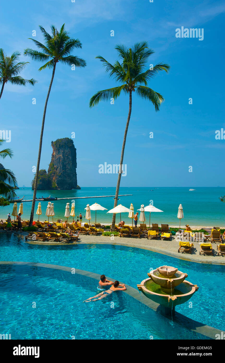 Swimming Pool of the Centara Resort, Krabi, Thailand Stock Photo - Alamy