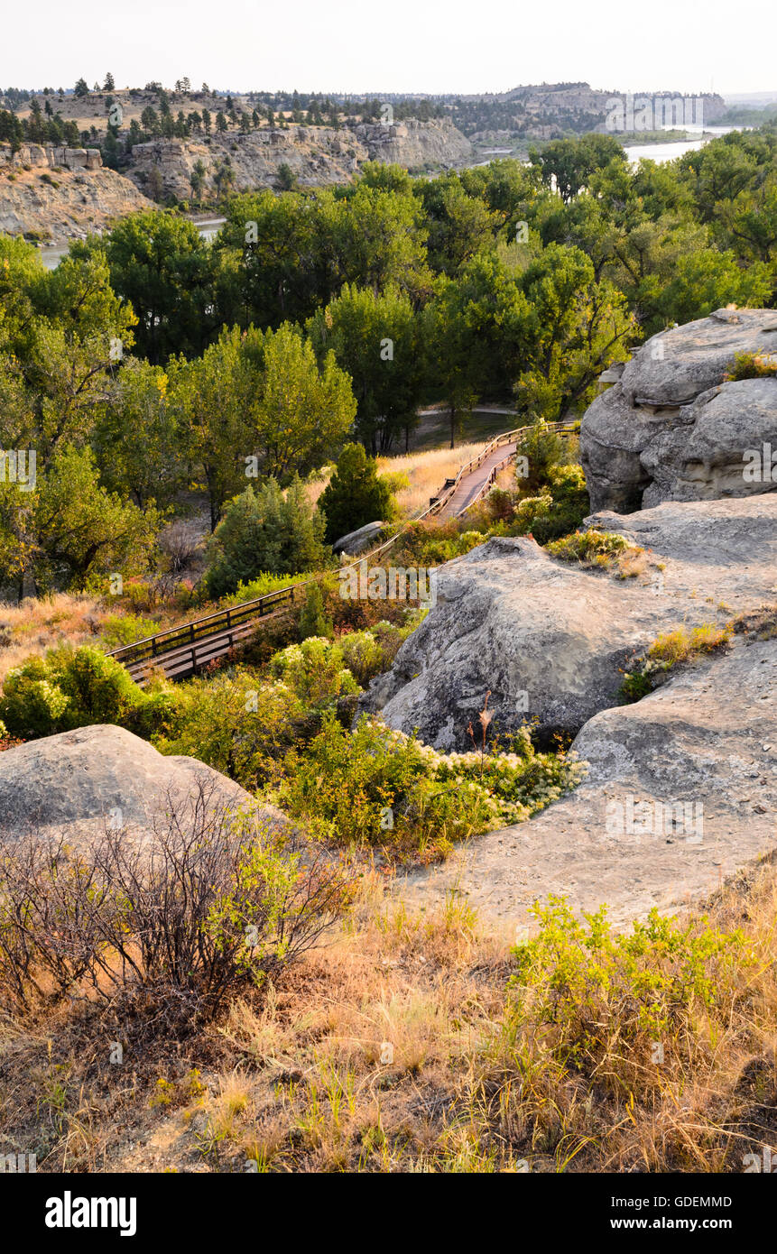 Pompeys Pillar National Monument Stock Photo - Alamy