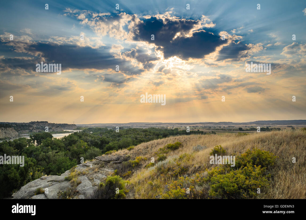 Pompeys Pillar National Monument Stock Photo - Alamy