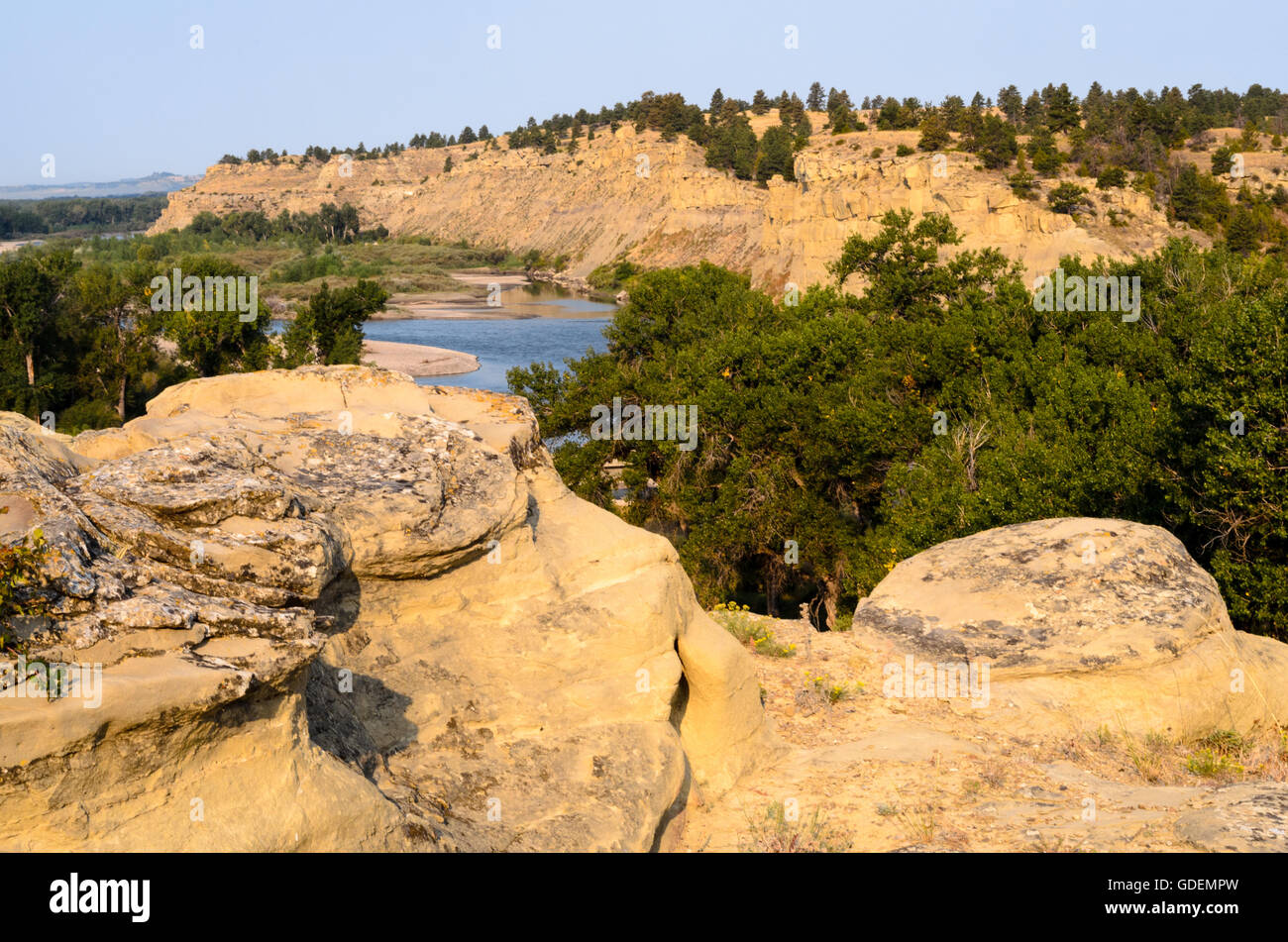 Pompeys Pillar National Monument Stock Photo - Alamy