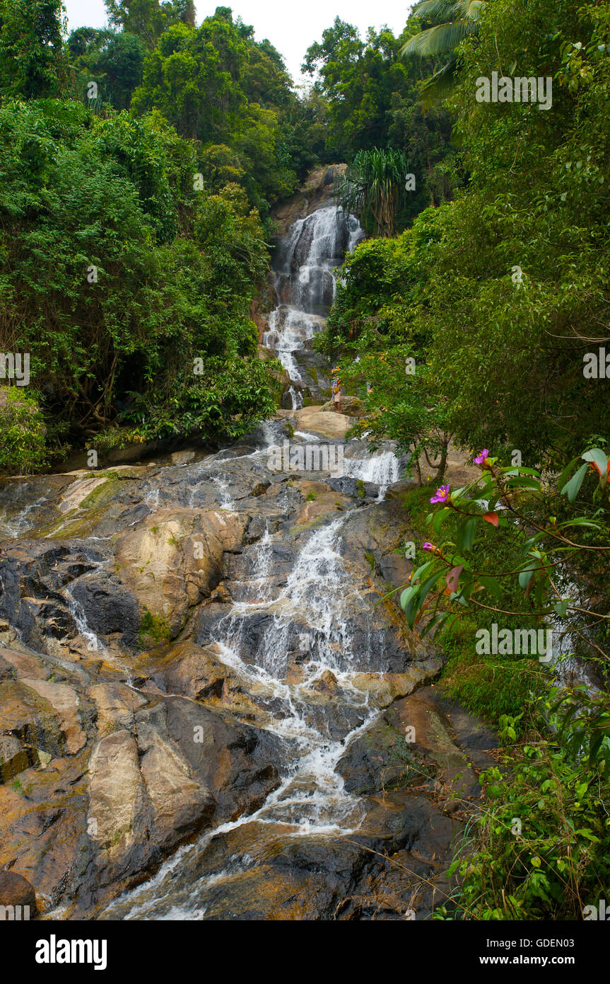 Wang Sao Waterfall, Ko Samui Island, Thailand Stock Photo - Alamy