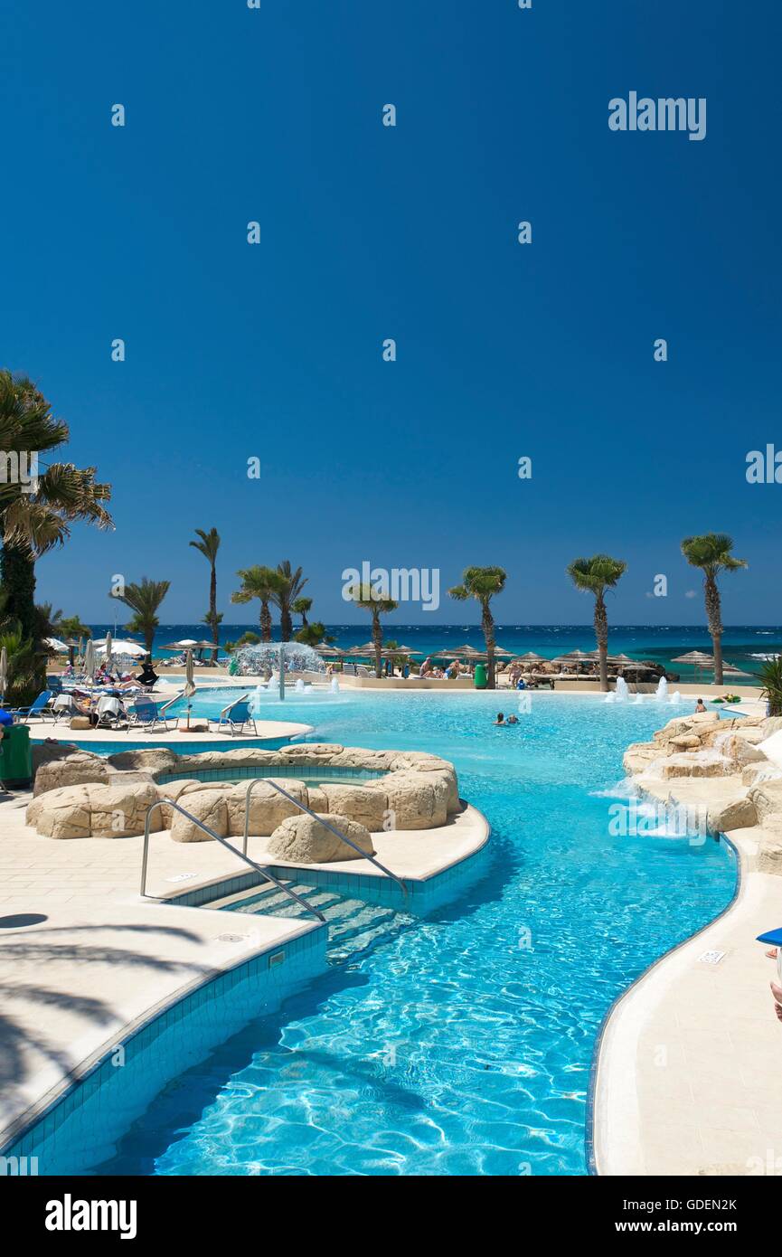 Adams Beach Hotel in Ayia Napa, Republic of Cyprus Stock Photo - Alamy