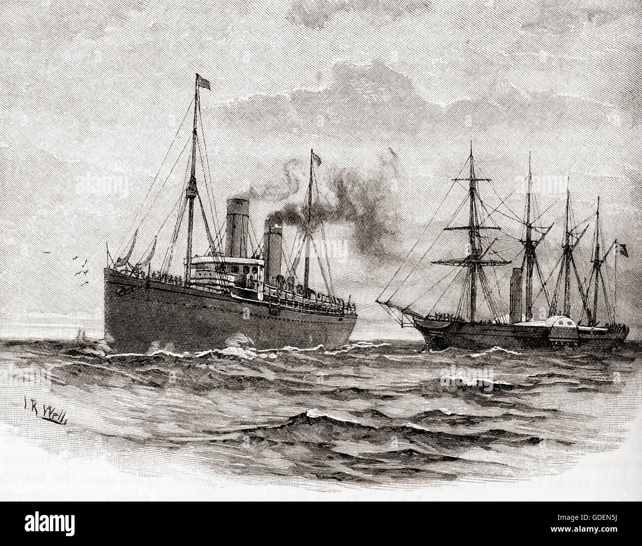 19th century steamship hi-res stock photography and images - Alamy