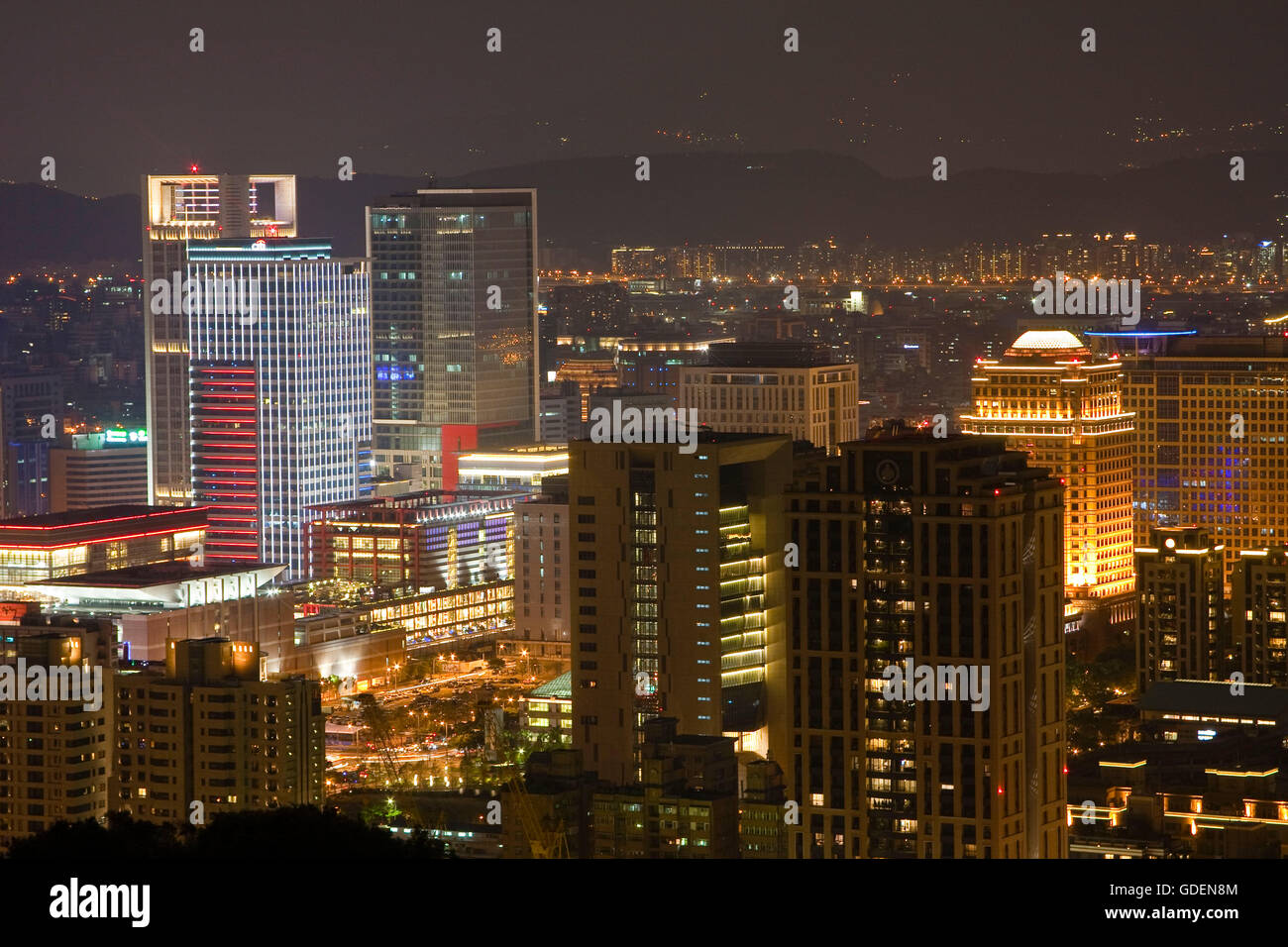 View from Taipeh Tower 101, Taipeh, Taiwan Stock Photo - Alamy