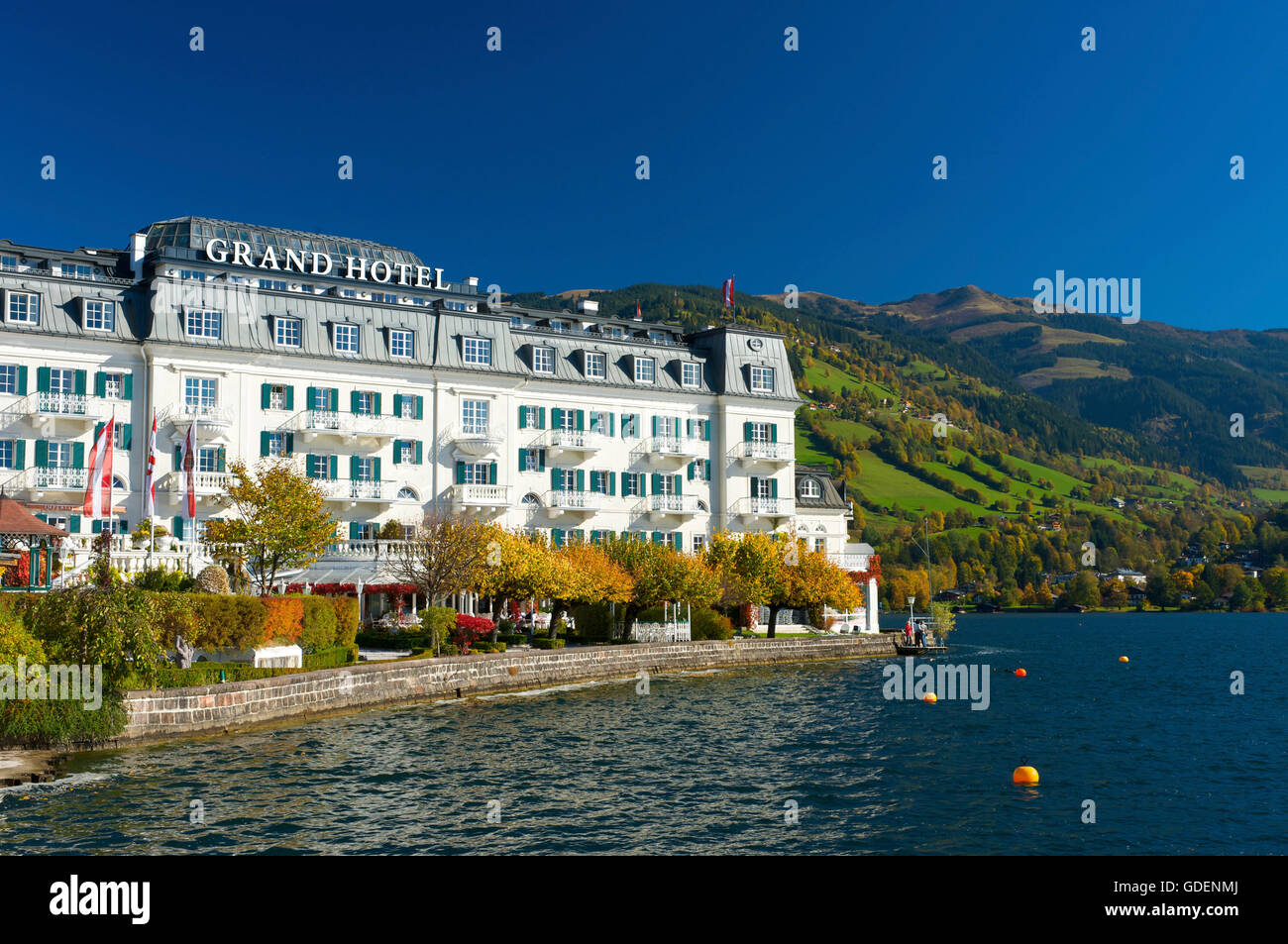 Grand Hotel in Zell am See, Pinzgau, Salzburger Land, Austria Stock ...