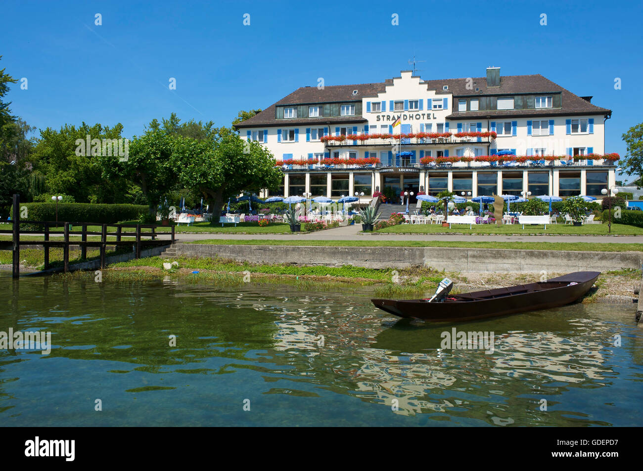 Hotel in Mittelzell on Reichenau Island, Lake Constance, Baden ...
