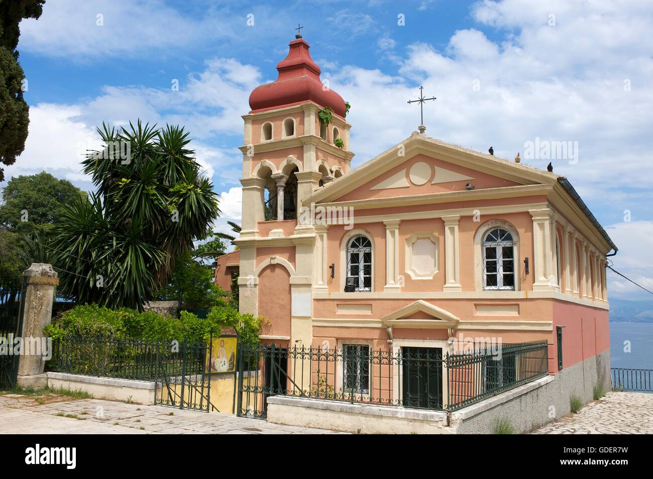 Church in Corfu-Town, Kerkyra, Corfu, Ionian Islands, Greece Stock ...
