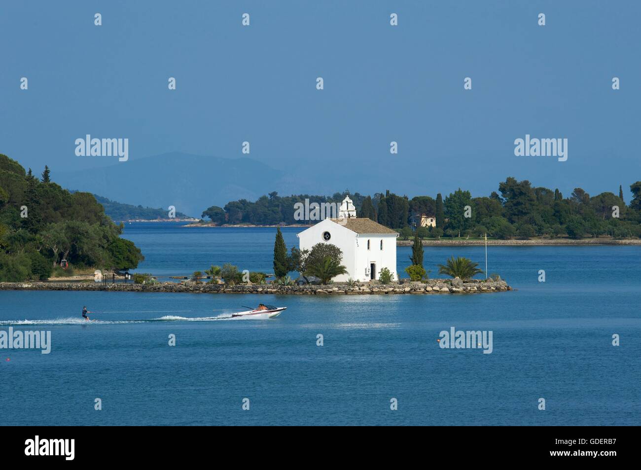 Chapel in dafnila corfu hi-res stock photography and images - Alamy