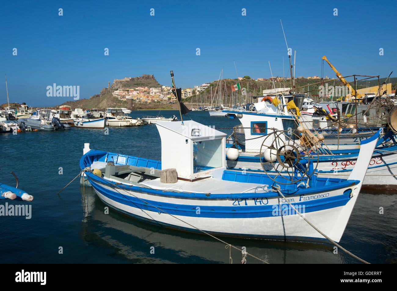 Fishing boats castelsardo sardinia hi-res stock photography and images ...