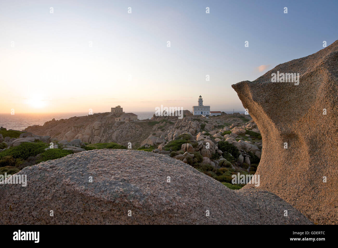 Lighthouse, Capo Testa, Santa Teresa di Gallura, Sardinia, Italy Stock ...