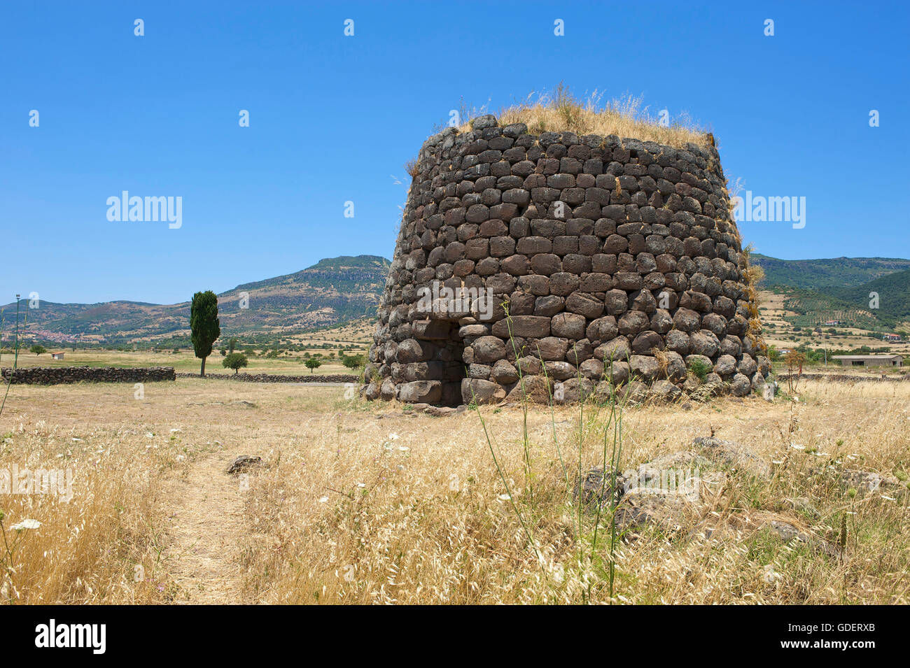 Nurage Sant'Antine in Valle del Nuraghi, Sardinia, Italy Stock Photo ...