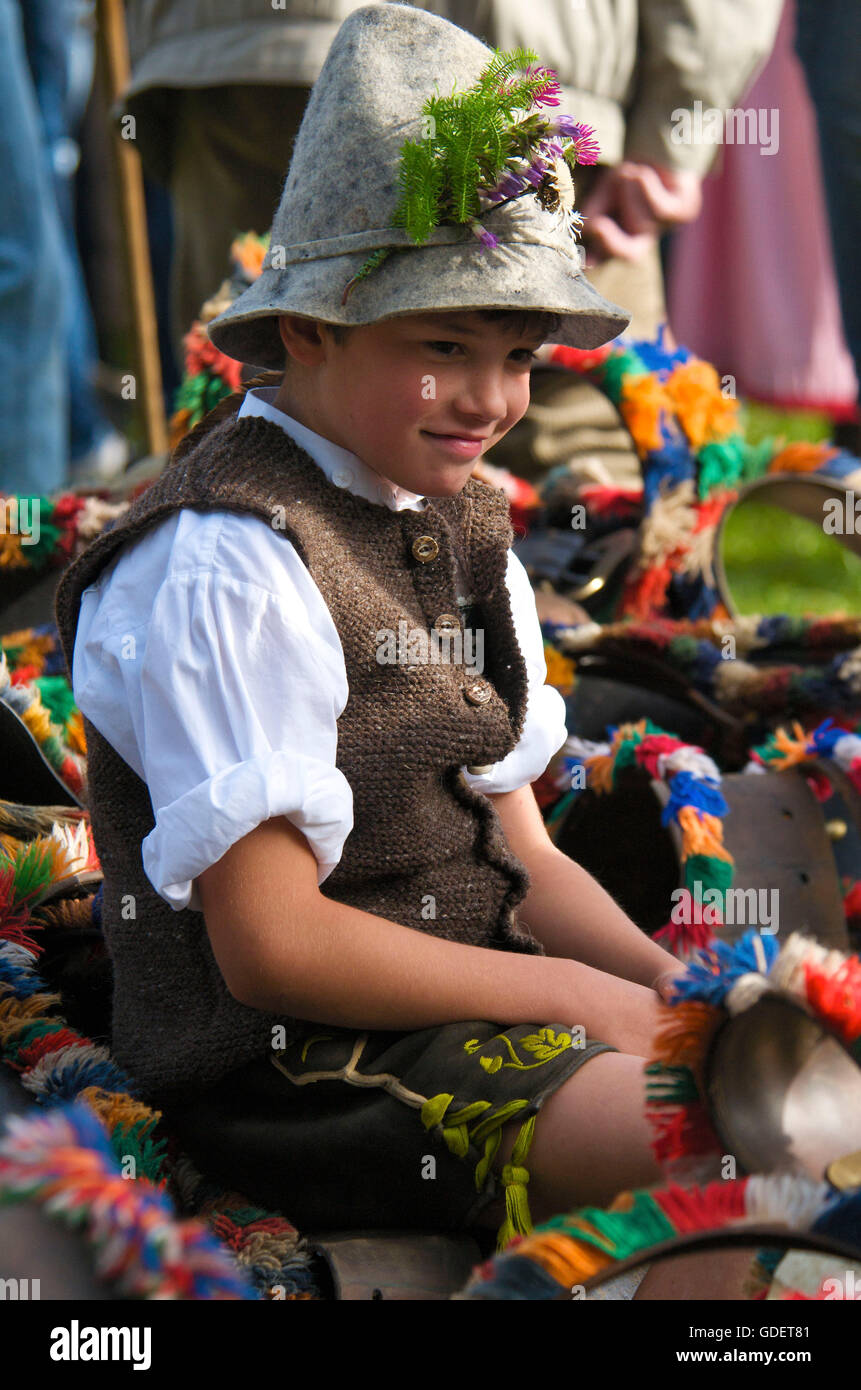Boy in traditional costume cattle hi-res stock photography and images ...