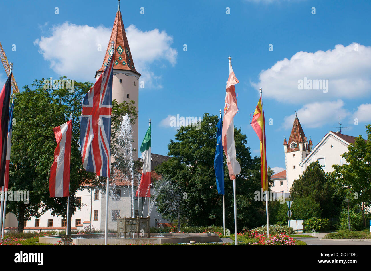 Prison Tower in Mindelheim, Allgaeu, Bavaria, Germany Stock Photo - Alamy