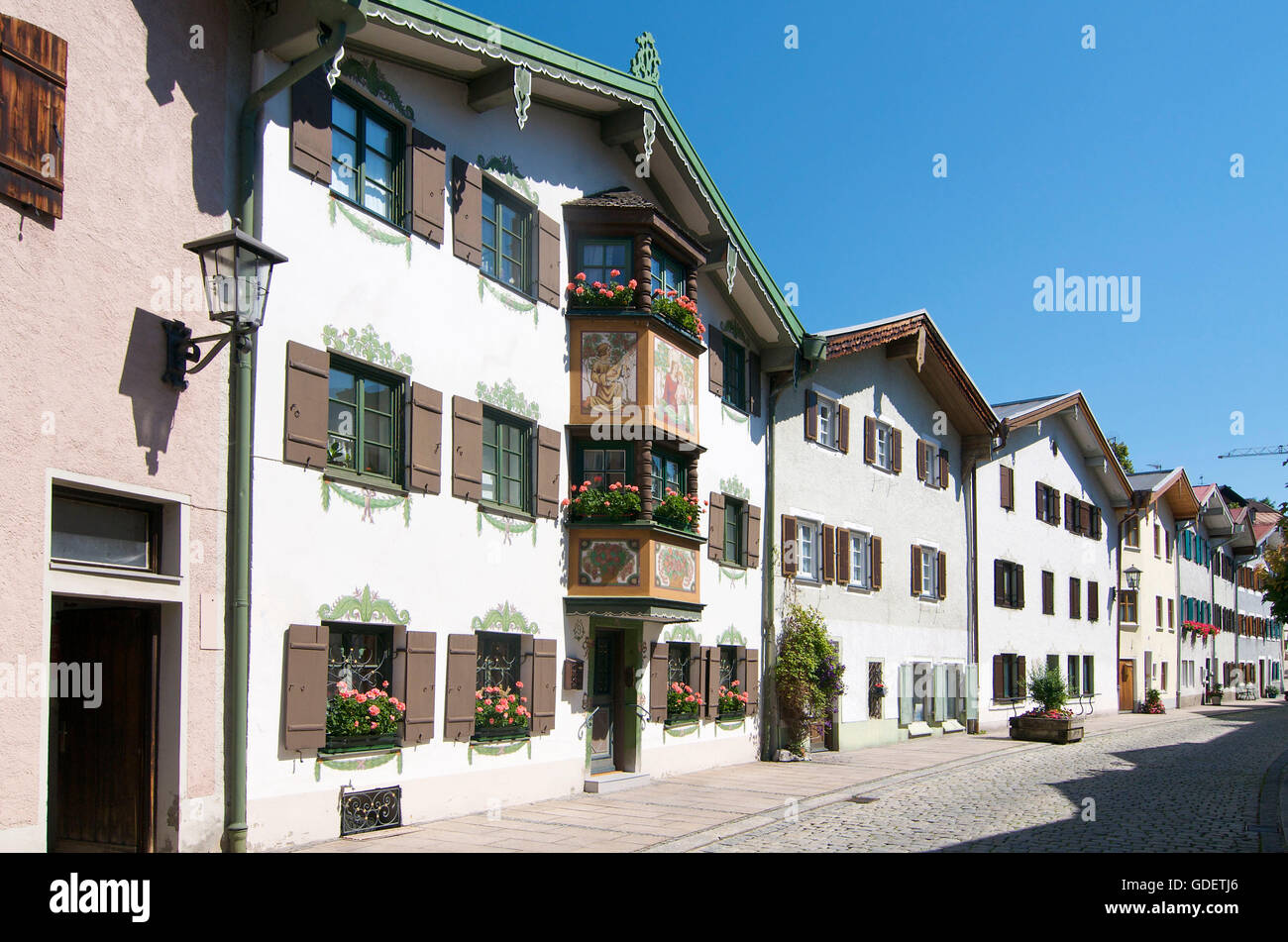 Old Town, Fuessen, Allgaeu, Bavaria, Germany Stock Photo - Alamy