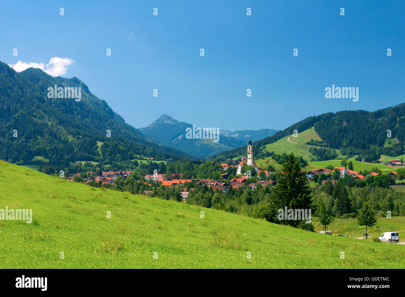 Church in Pfronten, Allgaeu, Bavaria, Germany Stock Photo - Alamy