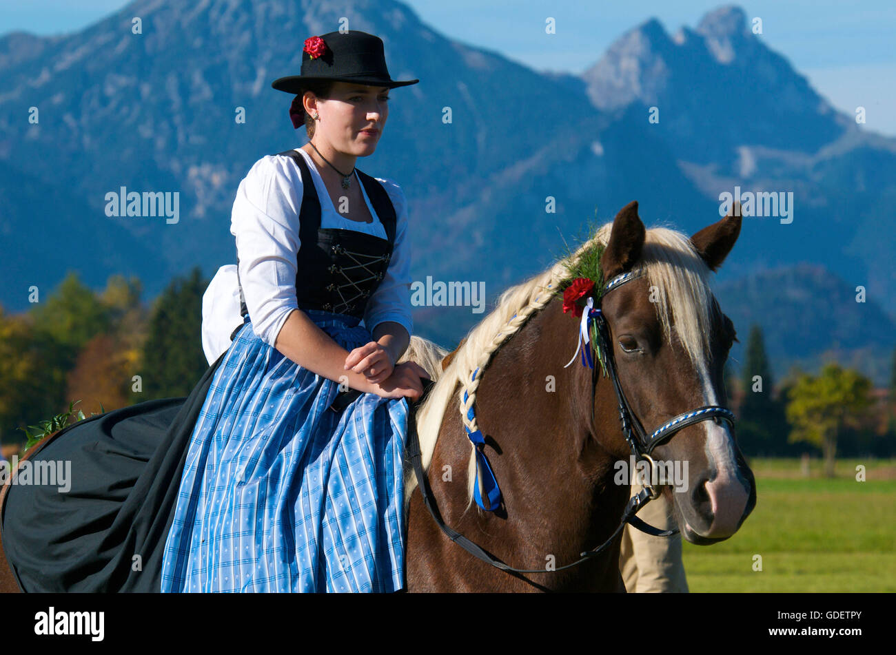Pilgrimage to Sankt Koloman near Fuessen, Allgaeu, Bavaria, Germany ...