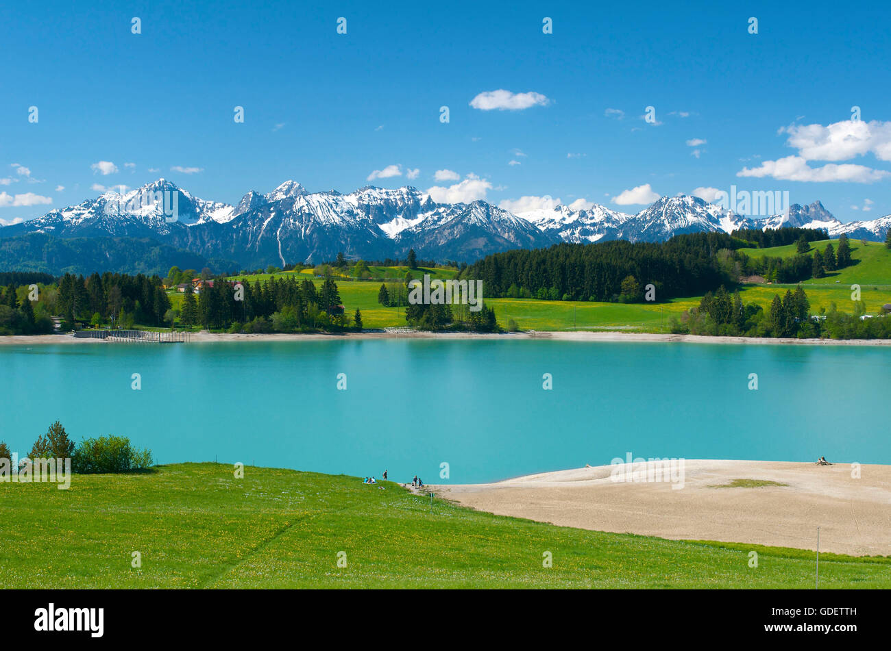 Lake Forggensee, Allgaeu, Bavaria, Germany Stock Photo - Alamy