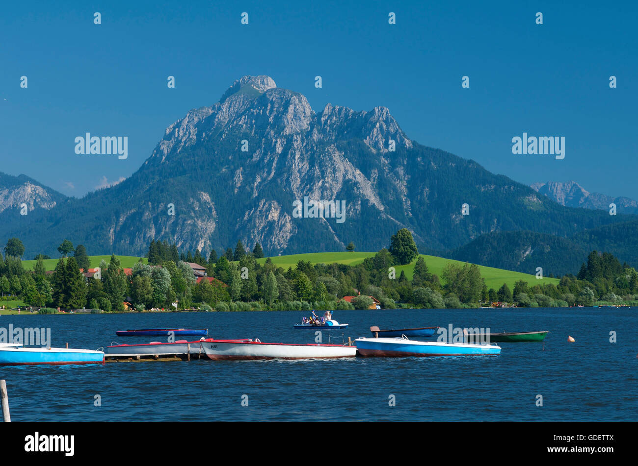 Lake Hopfensee, Allgaeu, Bavaria, Germany Stock Photo - Alamy