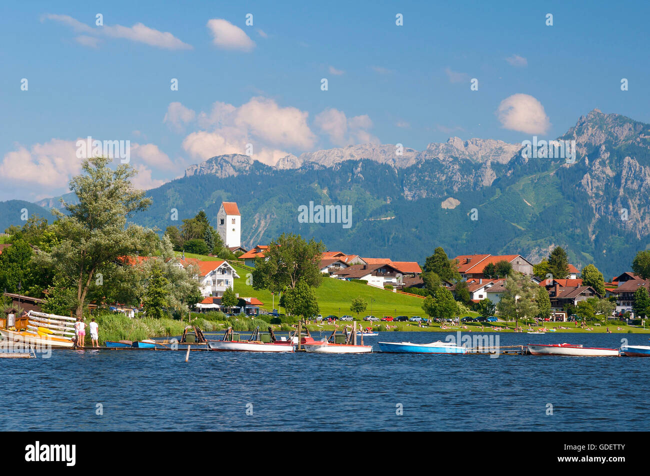 Lake Hopfensee, Allgaeu, Bavaria, Germany Stock Photo - Alamy