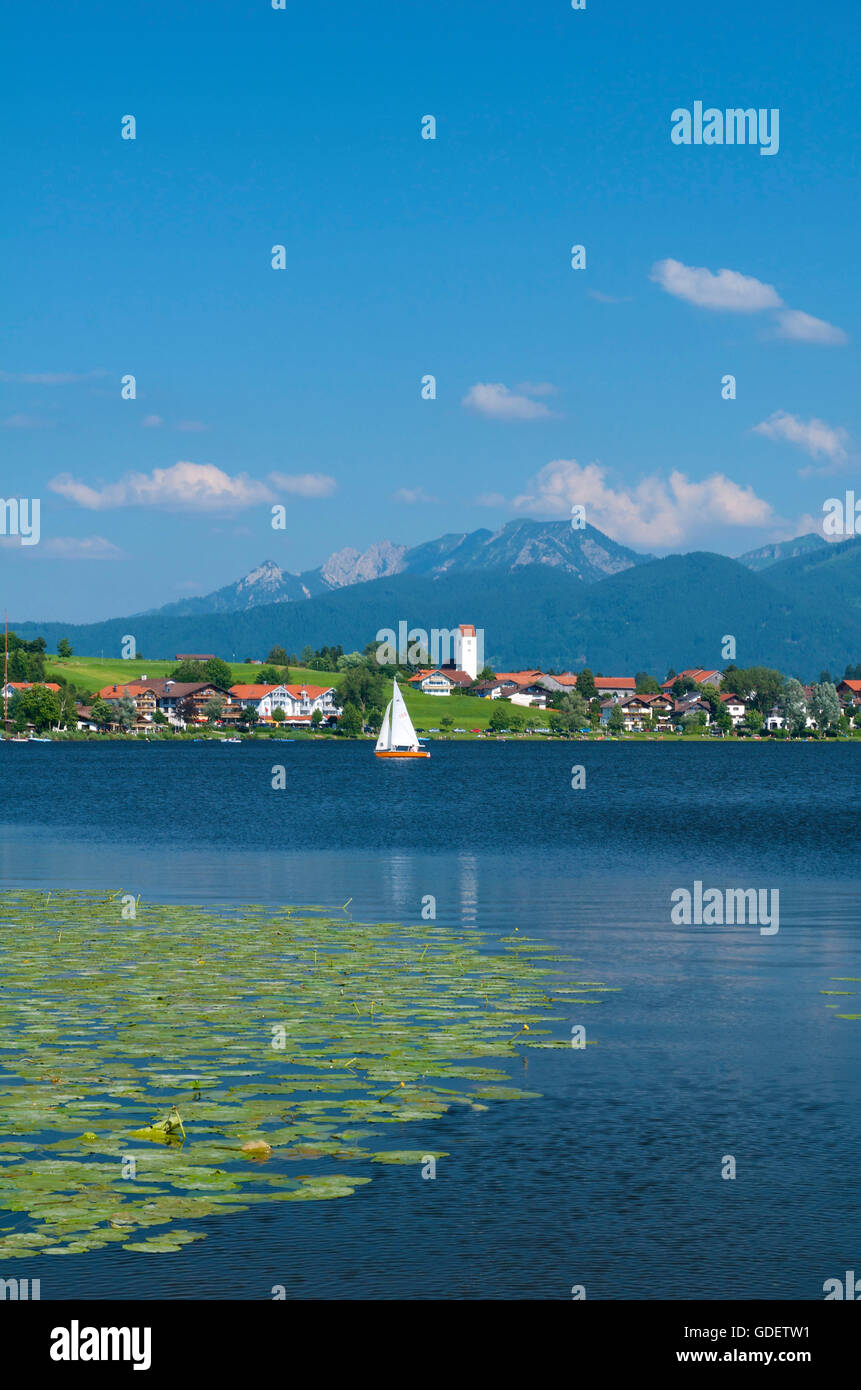 Lake Hopfensee, Allgaeu, Bavaria, Germany Stock Photo - Alamy