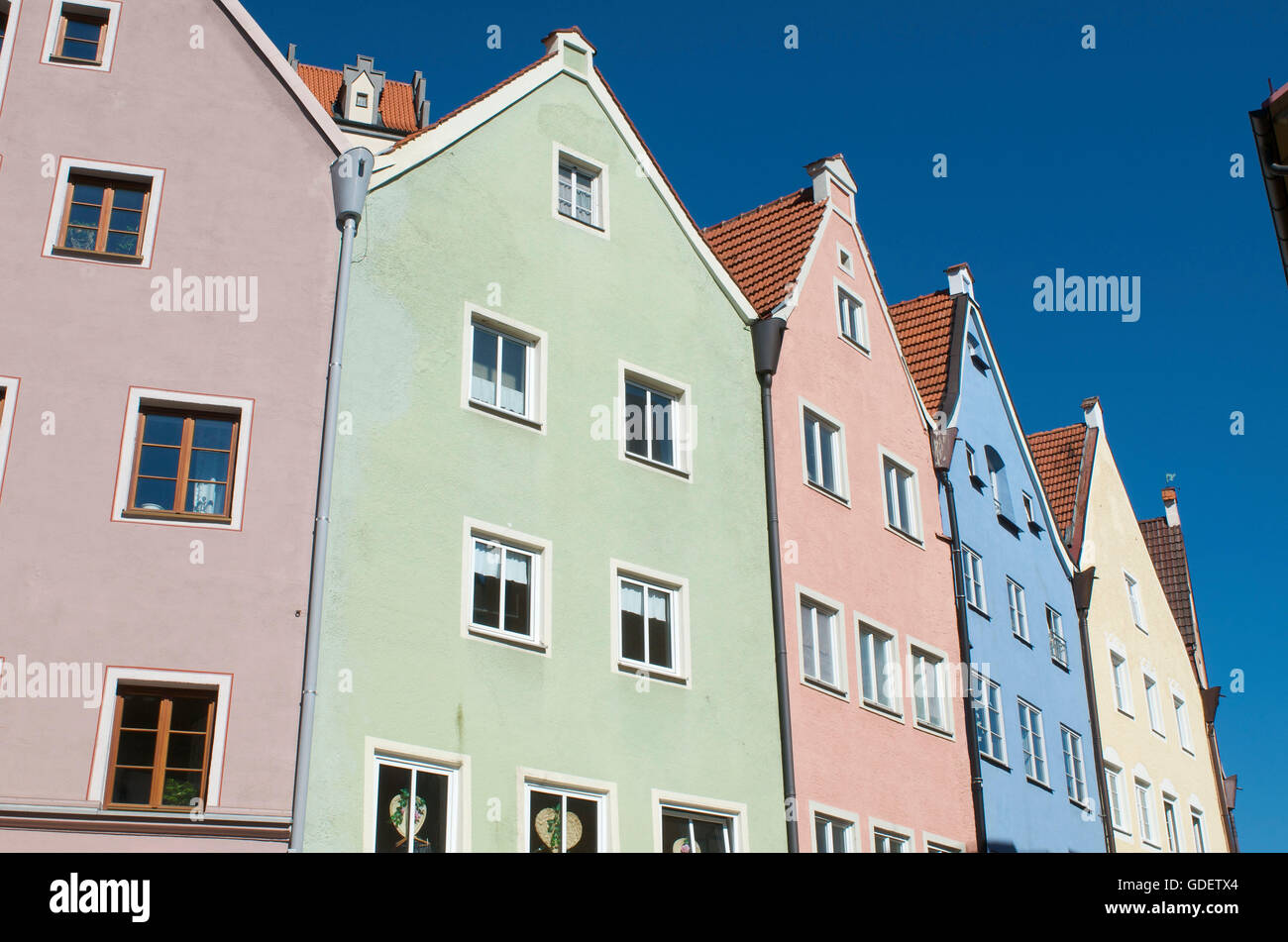 Old Town, Fuessen, Allgaeu, Bavaria, Germany Stock Photo - Alamy