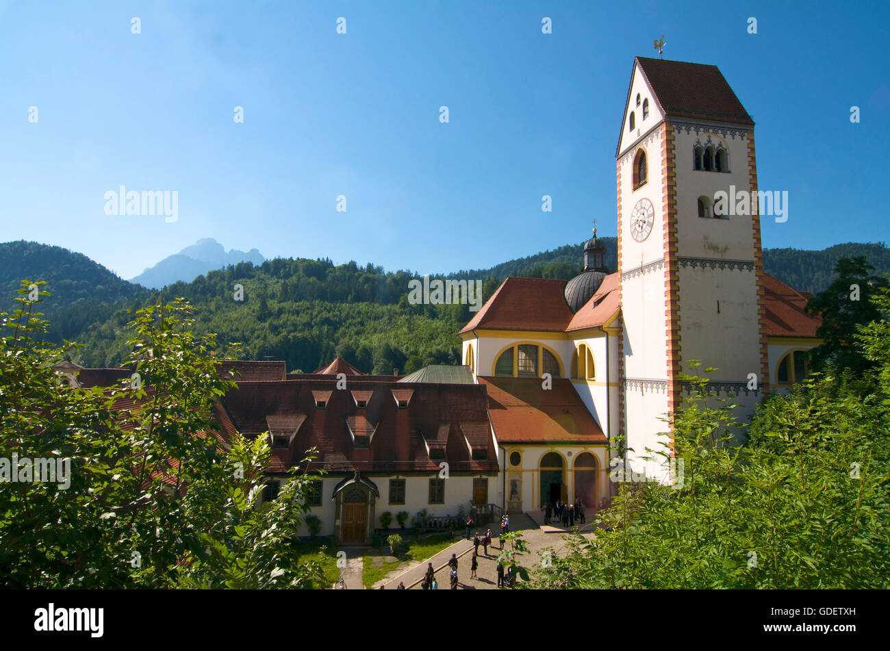 Old Town, Fuessen, Allgaeu, Bavaria, Germany Stock Photo - Alamy