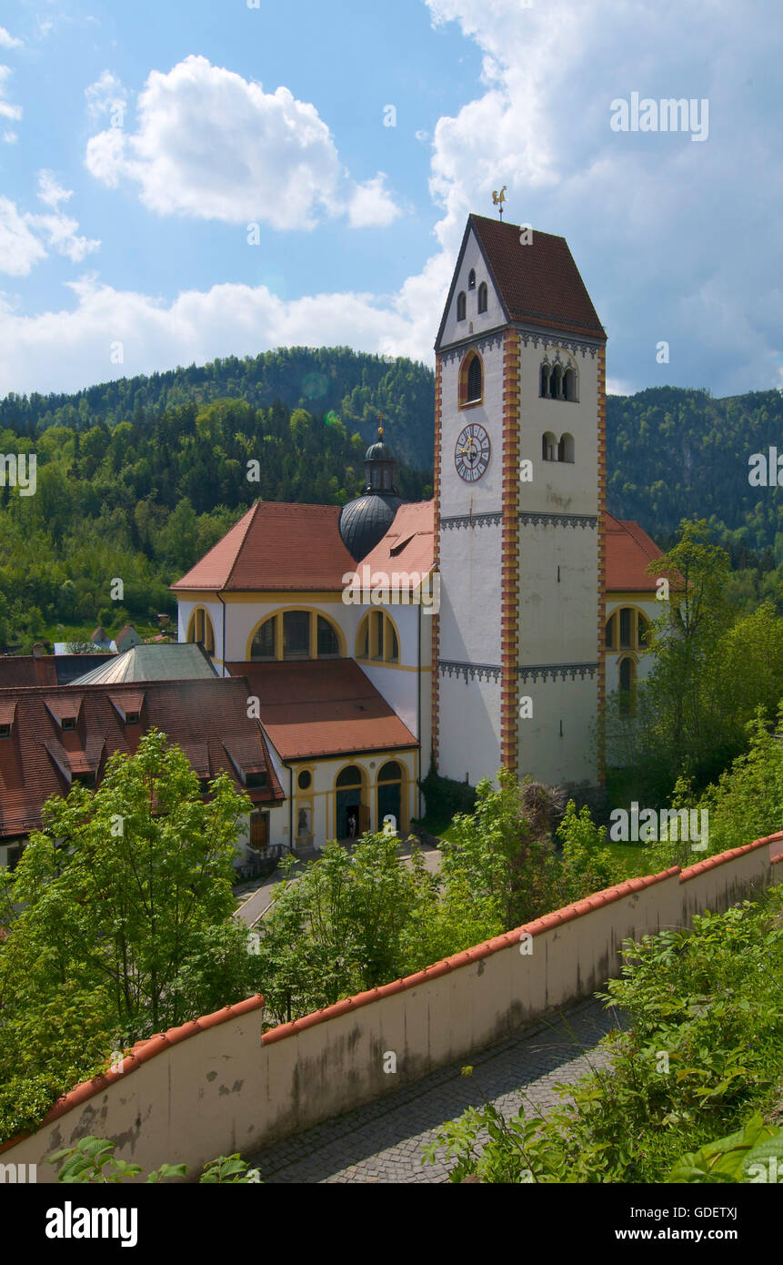Old Town, Fuessen, Allgaeu, Bavaria, Germany Stock Photo - Alamy