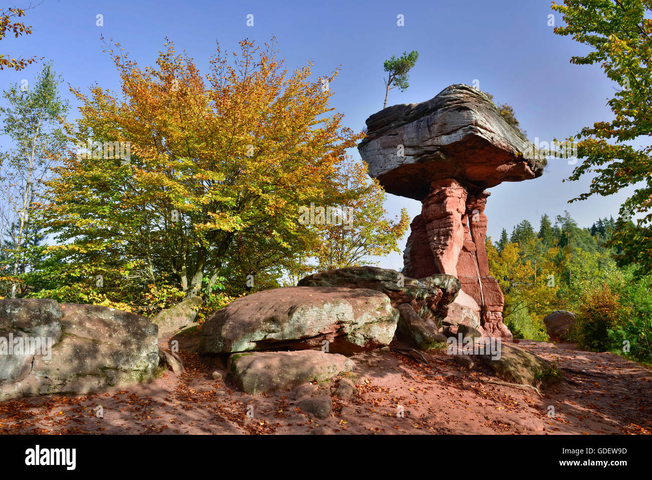 Nature monument teufelstisch hi-res stock photography and images - Alamy