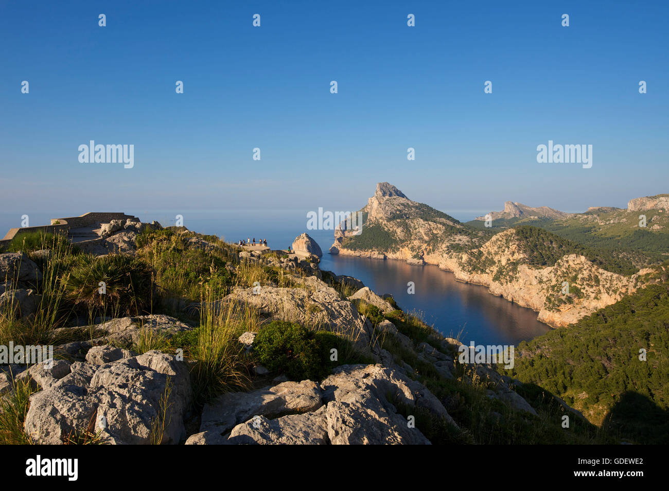 Cap Formentor, view from Mirador des Colomer, Majorca, Balearics, Spain ...