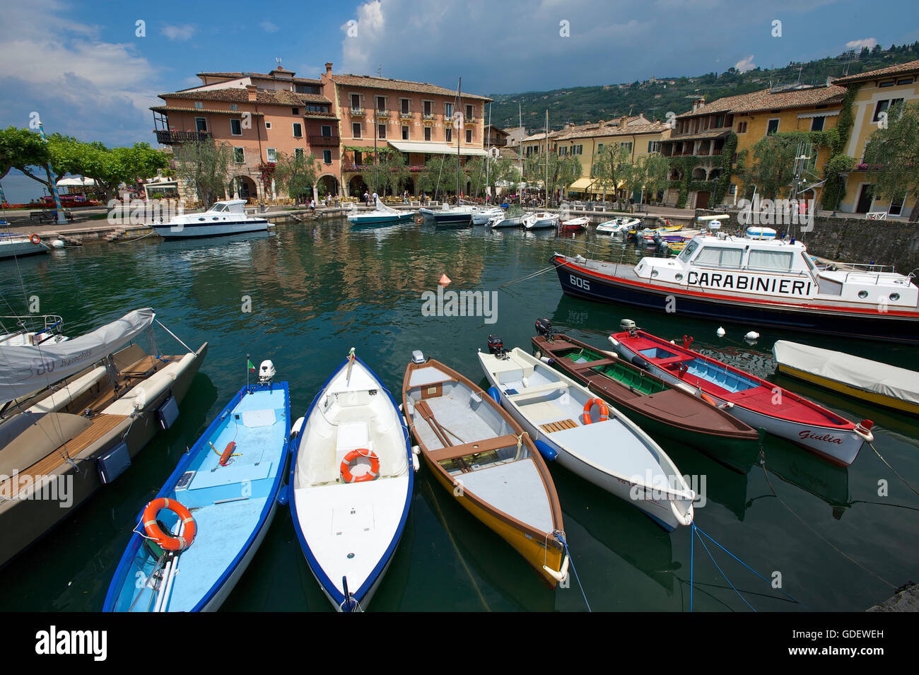 Torri del Benaco, Lake Garda, Veneto, Italy / Lago di Garda Stock Photo ...