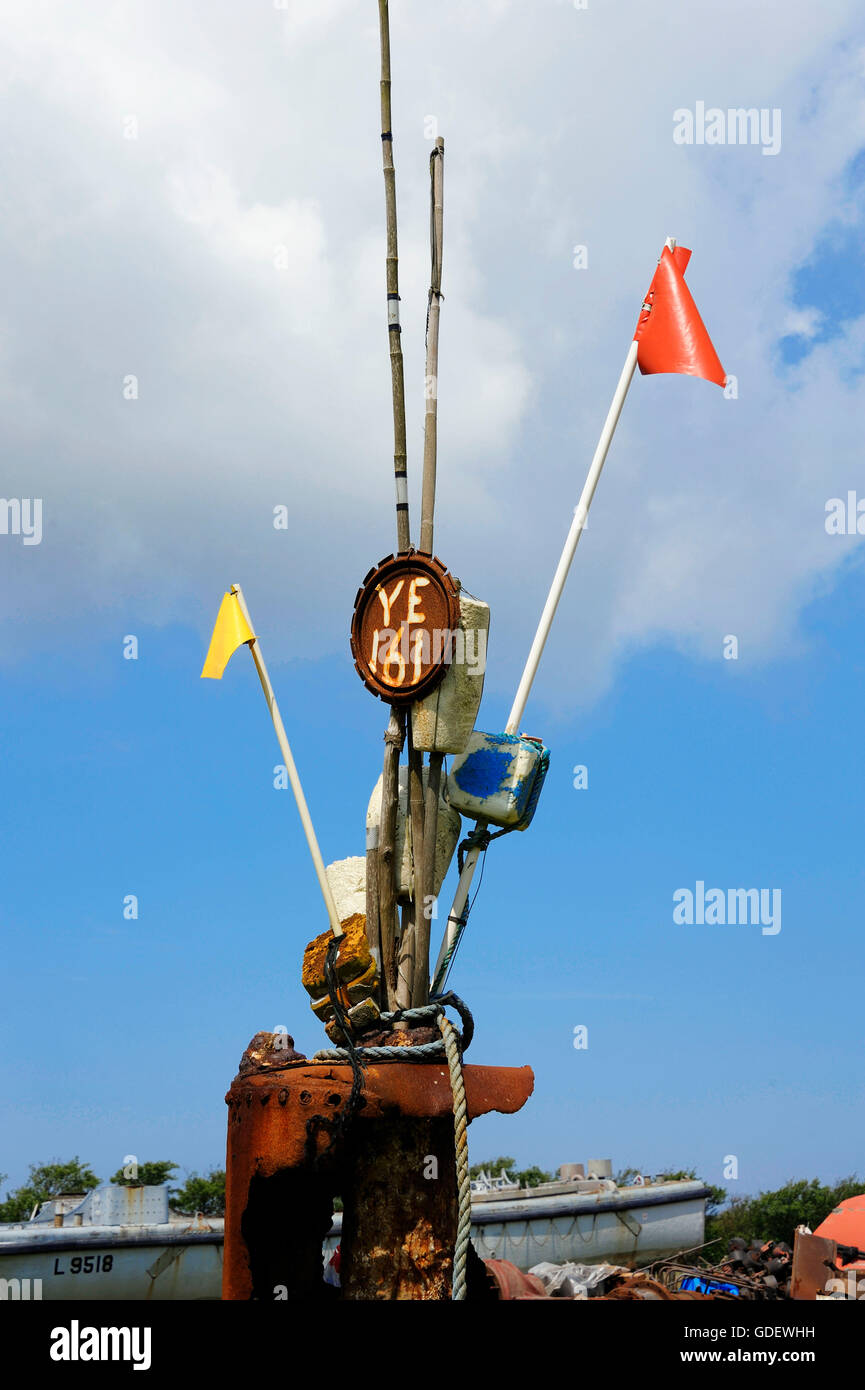 Maritime signs, waif, Maritiem en Jutters Museum, Oudeschild, Island ...