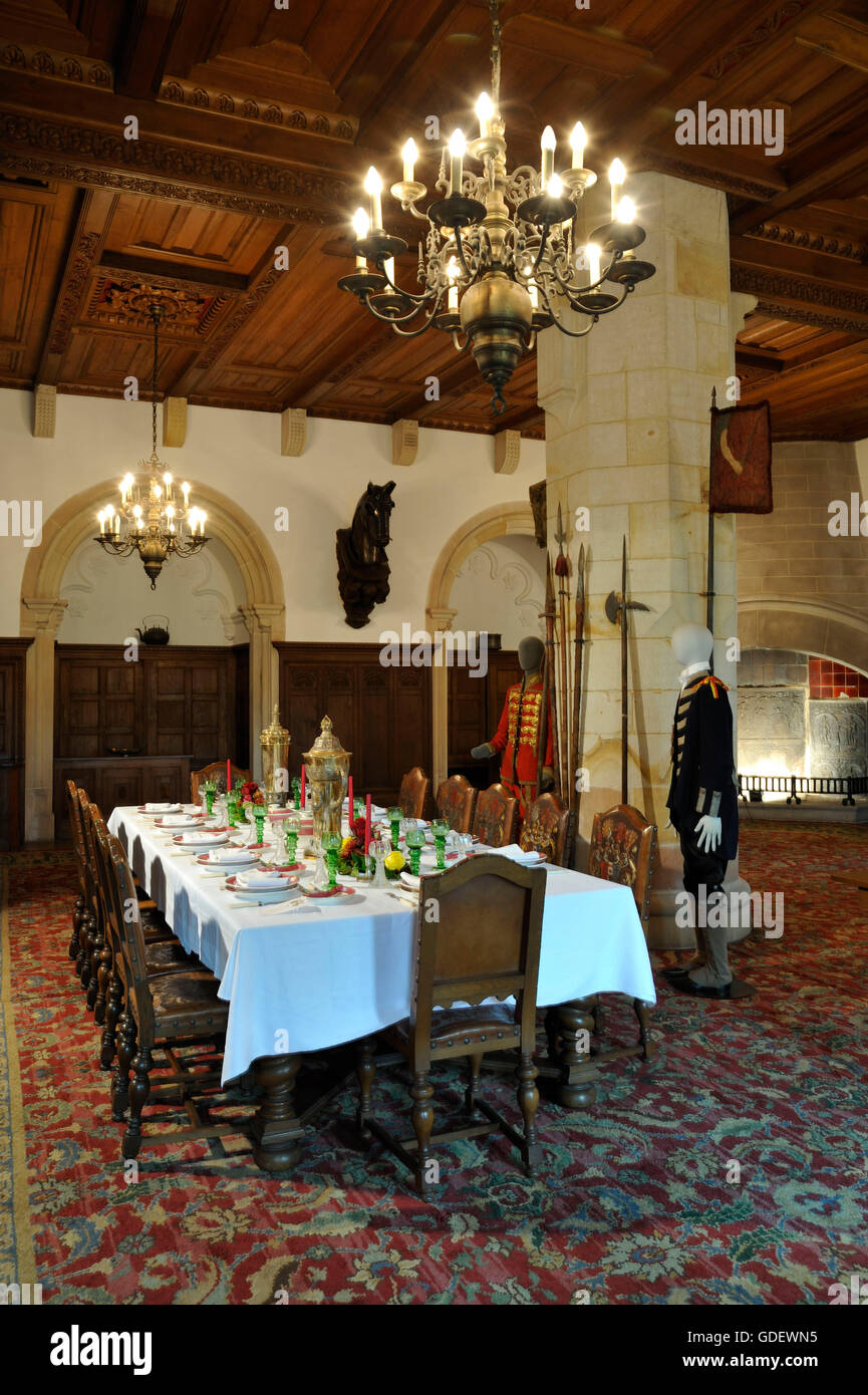 Knight's Hall, Castle Bentheim, Bad Bentheim, Lower Saxony, Germany ...