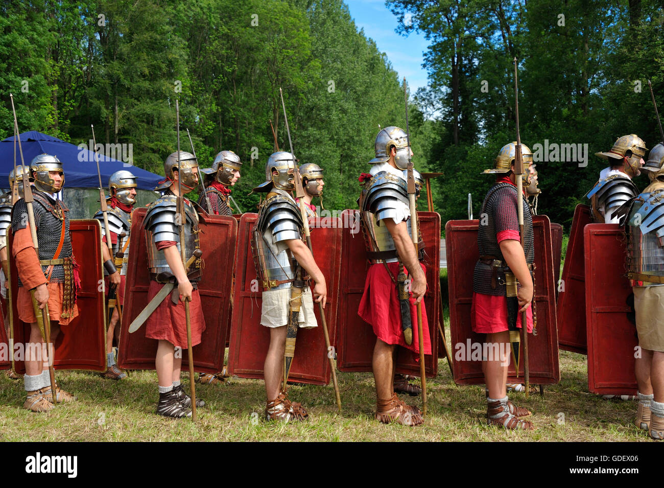 Varus battle, Museum Kalkriese, Bramsche, Lower Saxony, Germany Stock ...