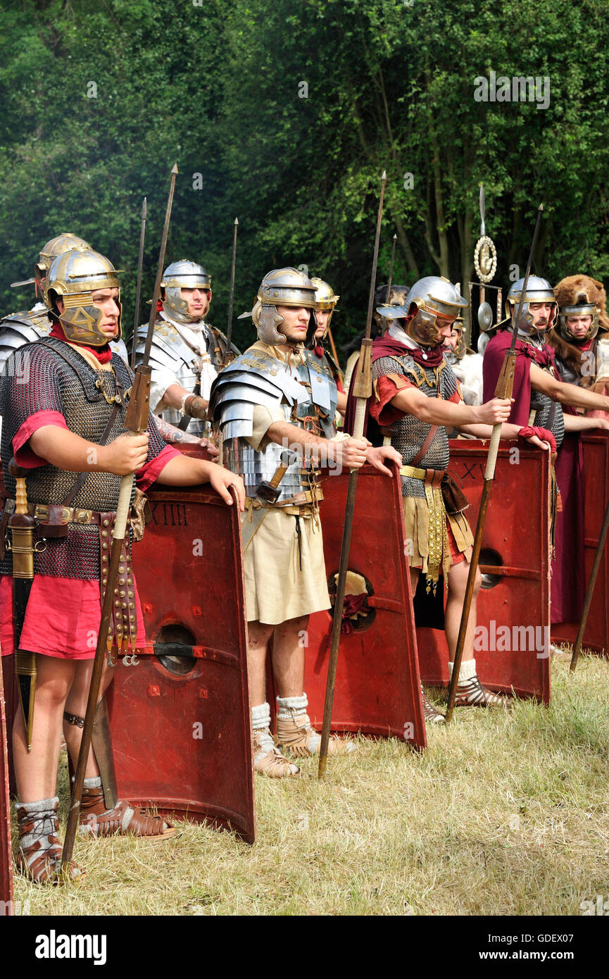 Varus battle, Museum Kalkriese, Bramsche, Lower Saxony, Germany Stock ...
