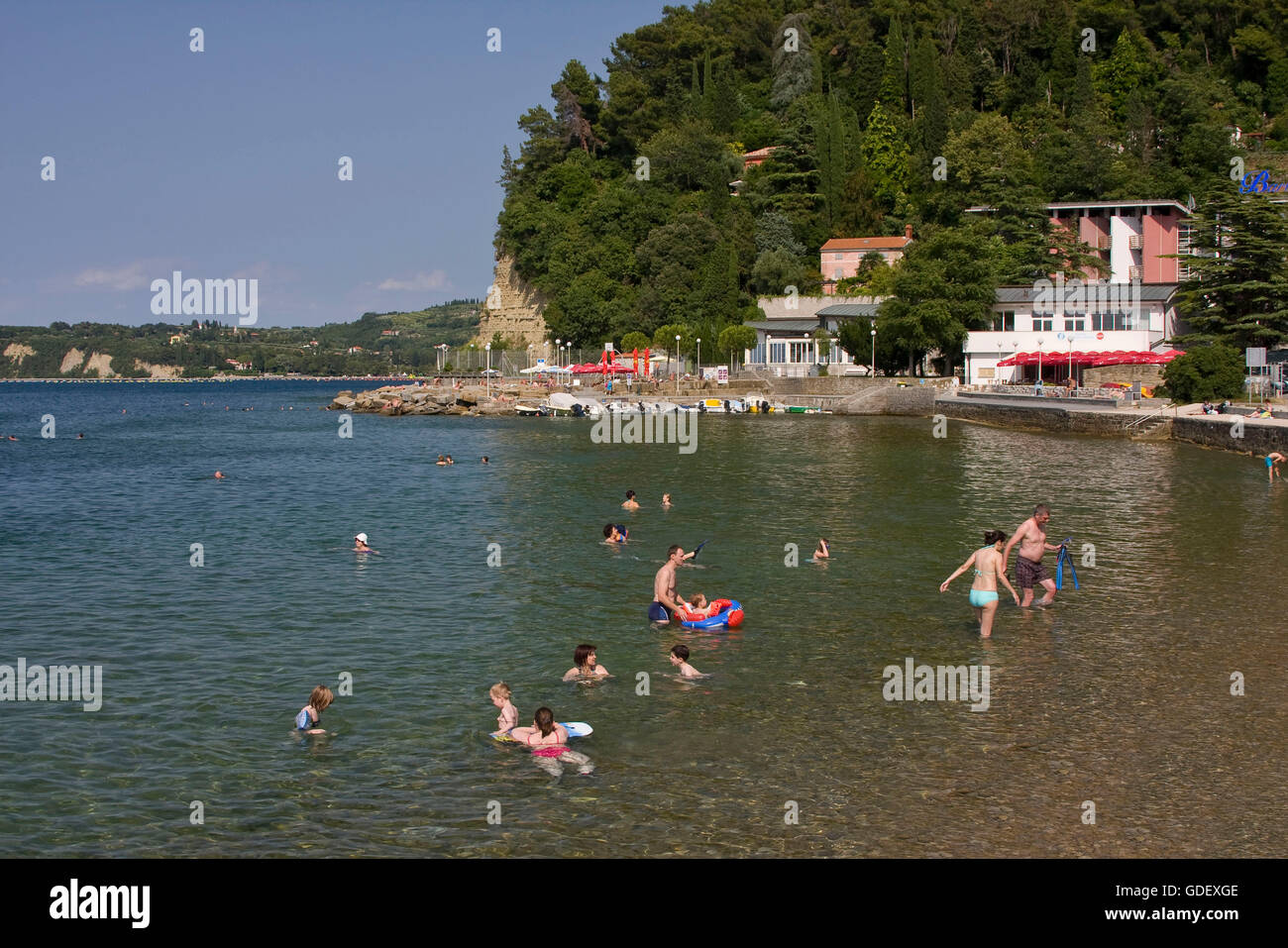 Bay of Fiesa, adriatic, istria, slowian, europe Stock Photo - Alamy