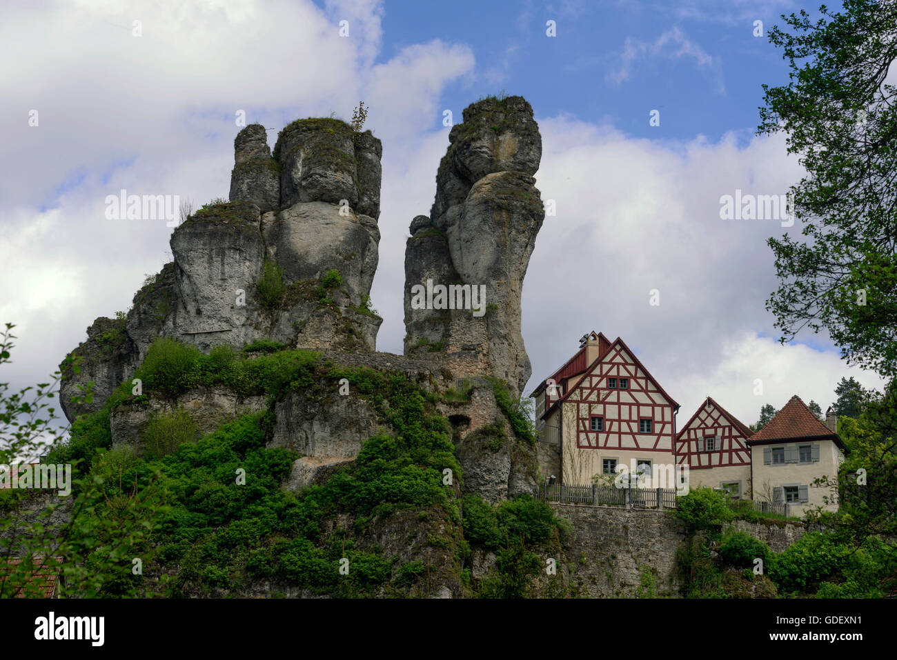 Tuchersfeld, Pottenstein, Franconian Switzerland, Bavaria, Germany ...