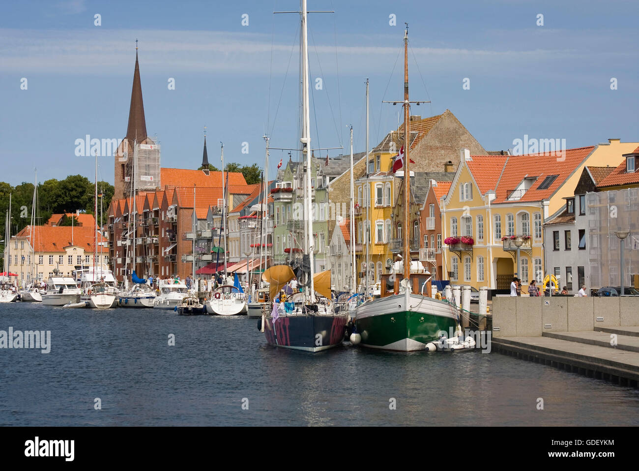 waterfront, port of Sonderborg, Denmark, Europe Stock Photo - Alamy