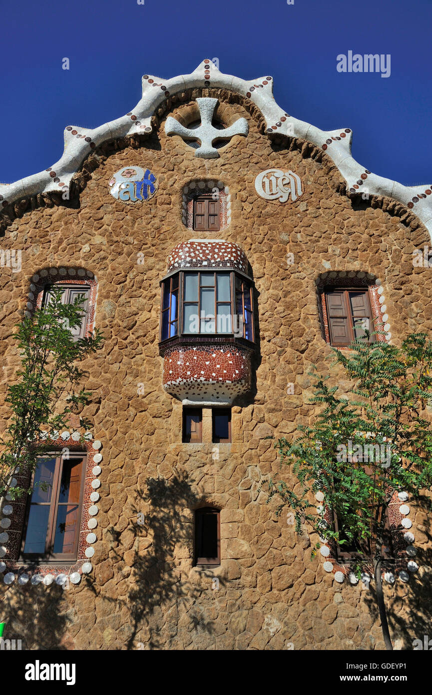 Park guell casa del guarda hi-res stock photography and images - Alamy